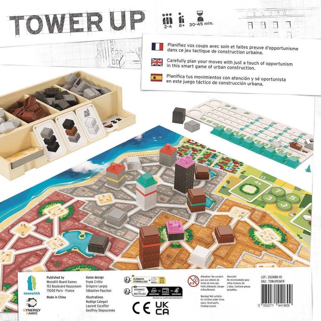 Tower Up: Easy to Learn, Tough to Master — A City Building Game